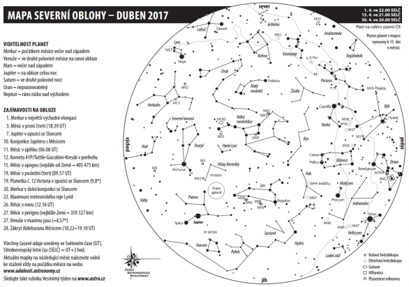 Obloha aktuálně | Na obloze | Astronomický informační server astro.cz