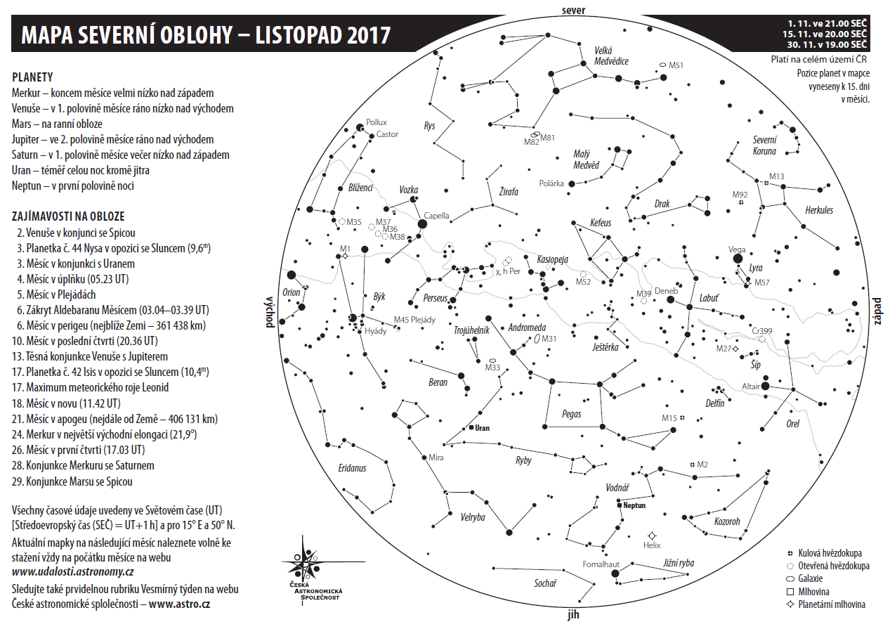 Obloha aktuálně | Na obloze | Astronomický informační server astro.cz
