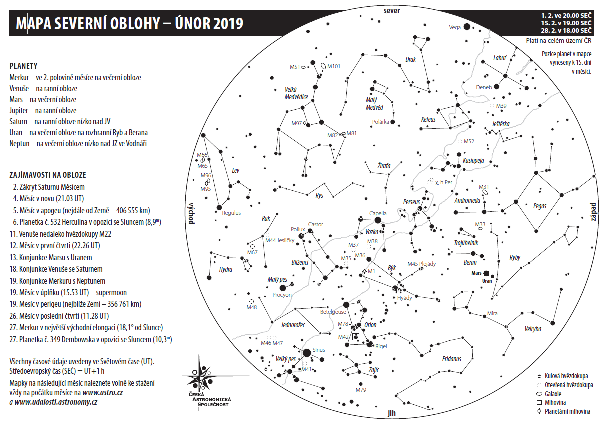 Obloha aktuálně | Na obloze | Astronomický informační server astro.cz